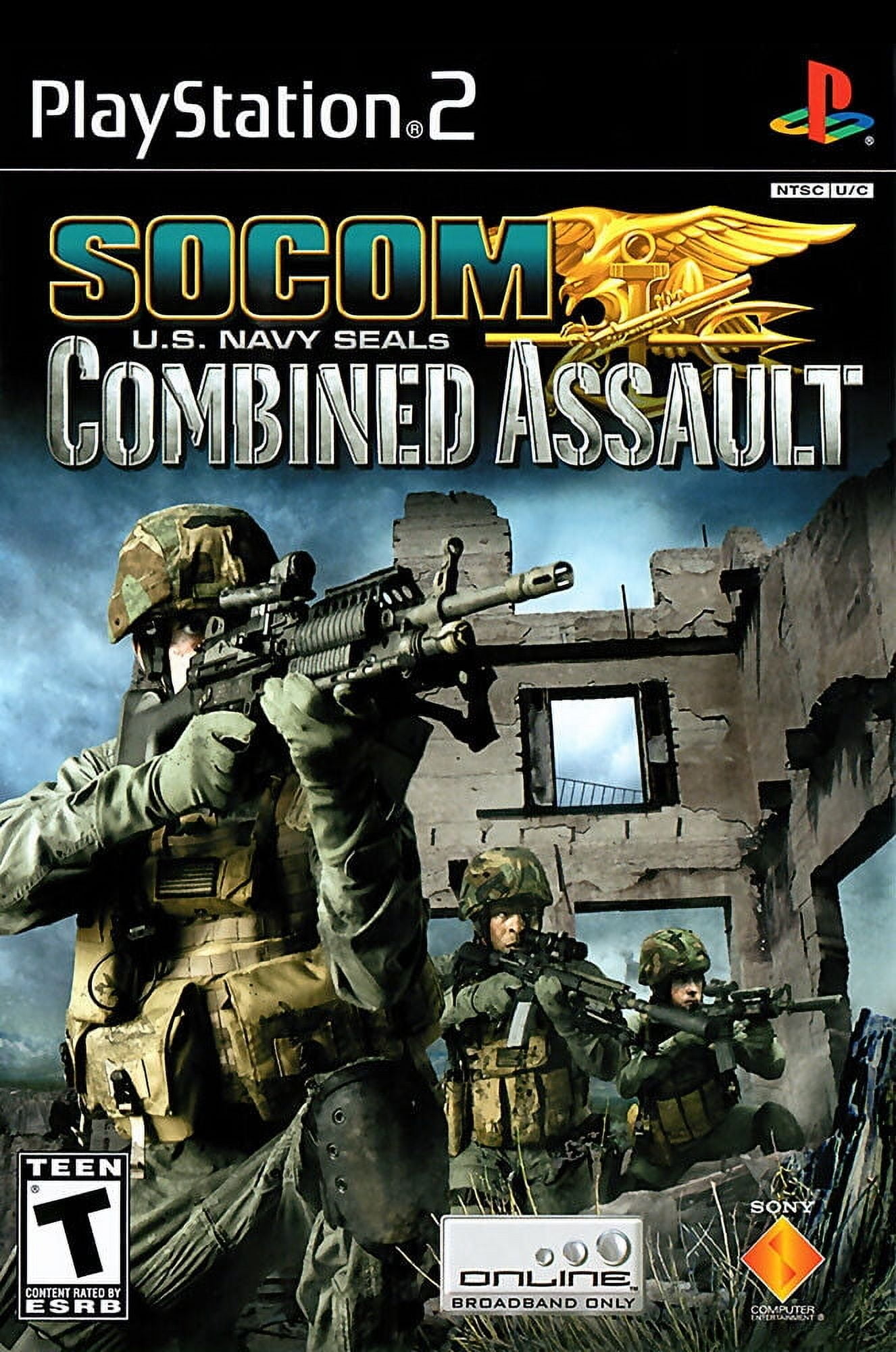 POSTER Socom US Navy Seals Combined Assault PS2 BOX ART POSTER MADE IN ...