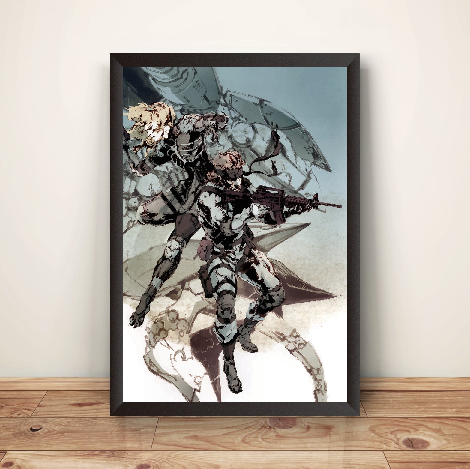 POSTER Solid Snake & Raiden Shooting MGS Sons Of Liberty Premium Poster ...