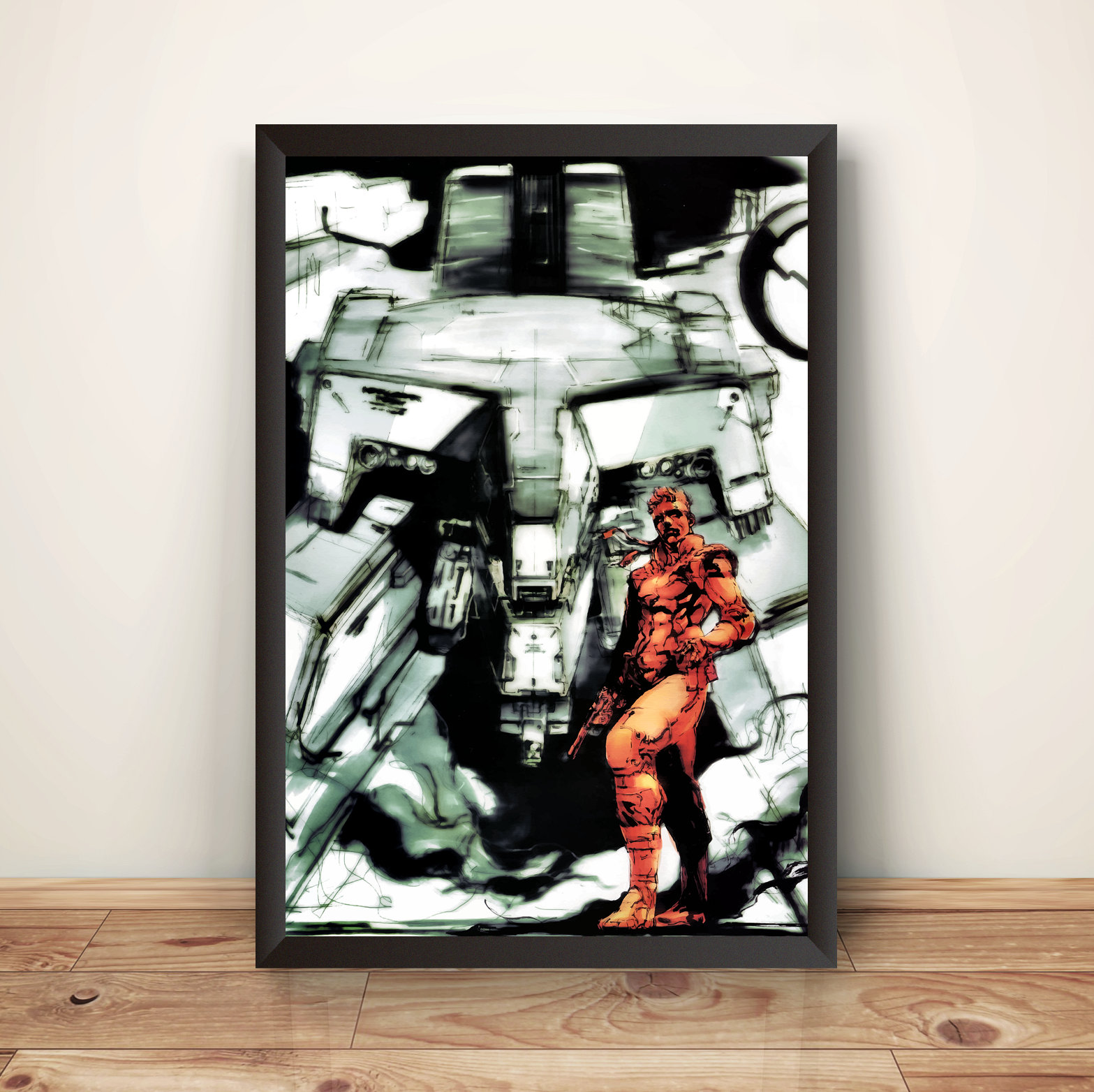 POSTER Solid Snake VS Metal Gear Rex V2 Premium Poster-UNFRAMED ...