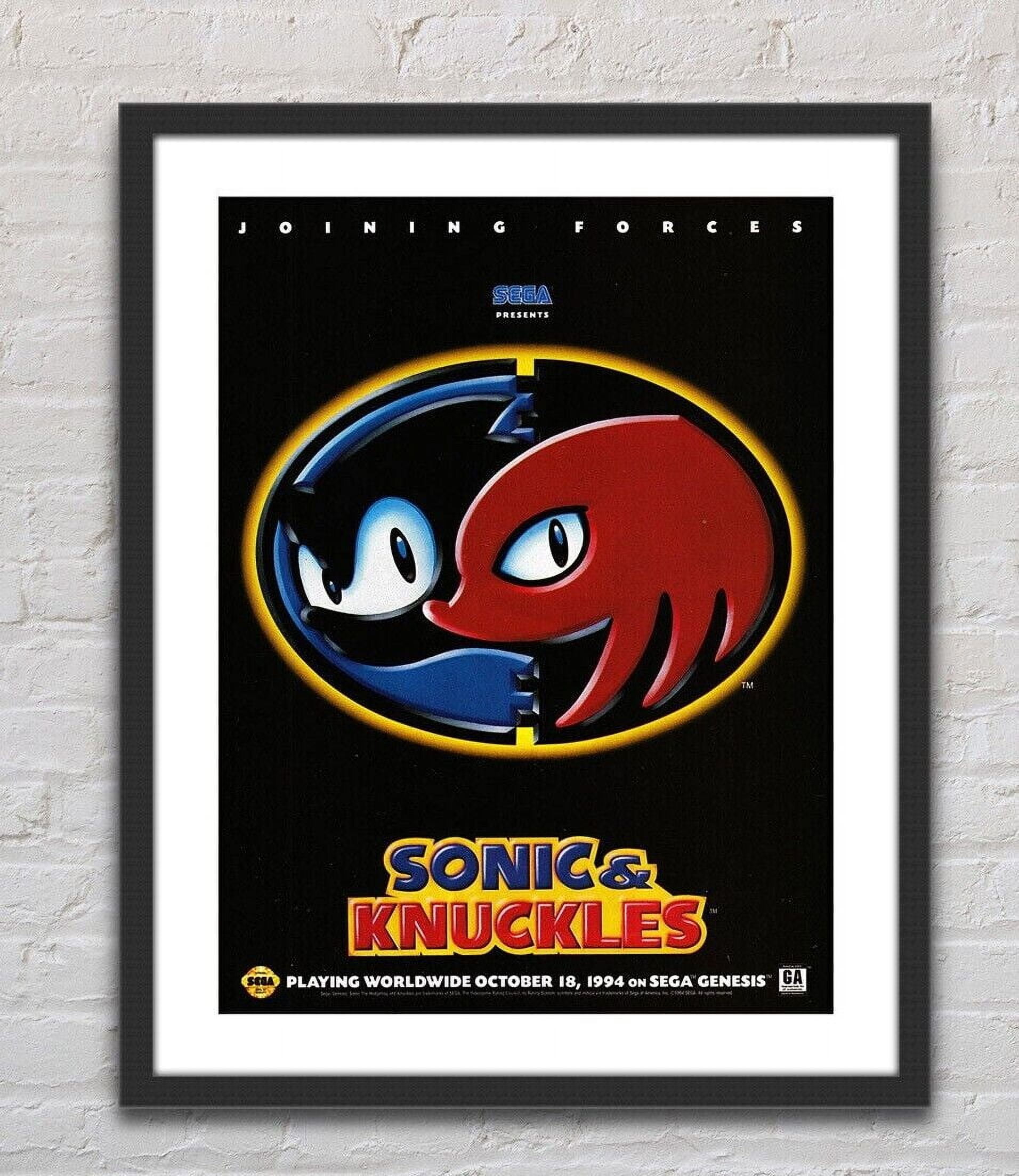 POSTER Sonic And Knuckle Sega Genesis Poster-16x24-UNFRAMED - Walmart.com