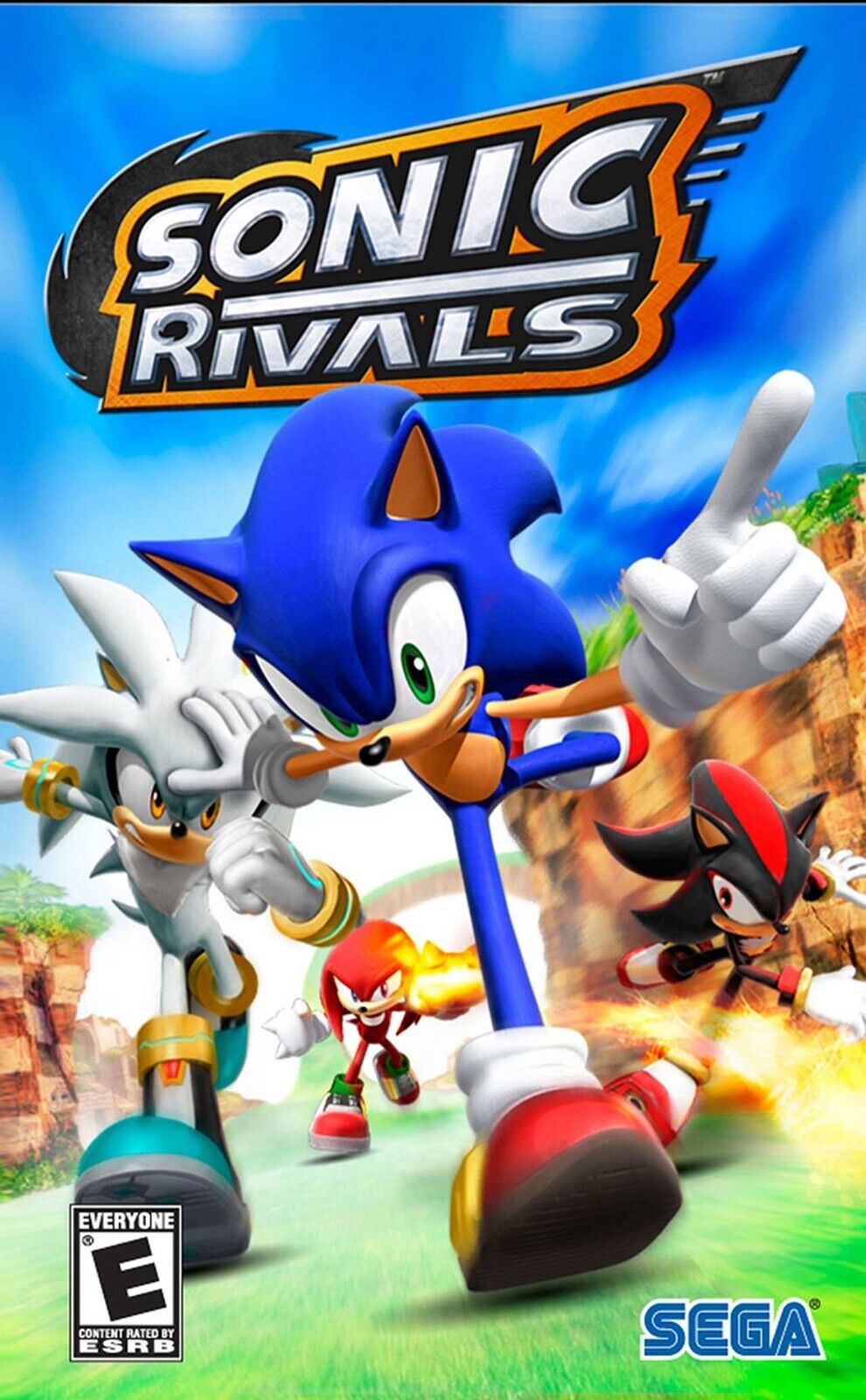 POSTER Sonic Rivals Sony PSP BOX ART Glossy POSTER Unframed-8x12 ...