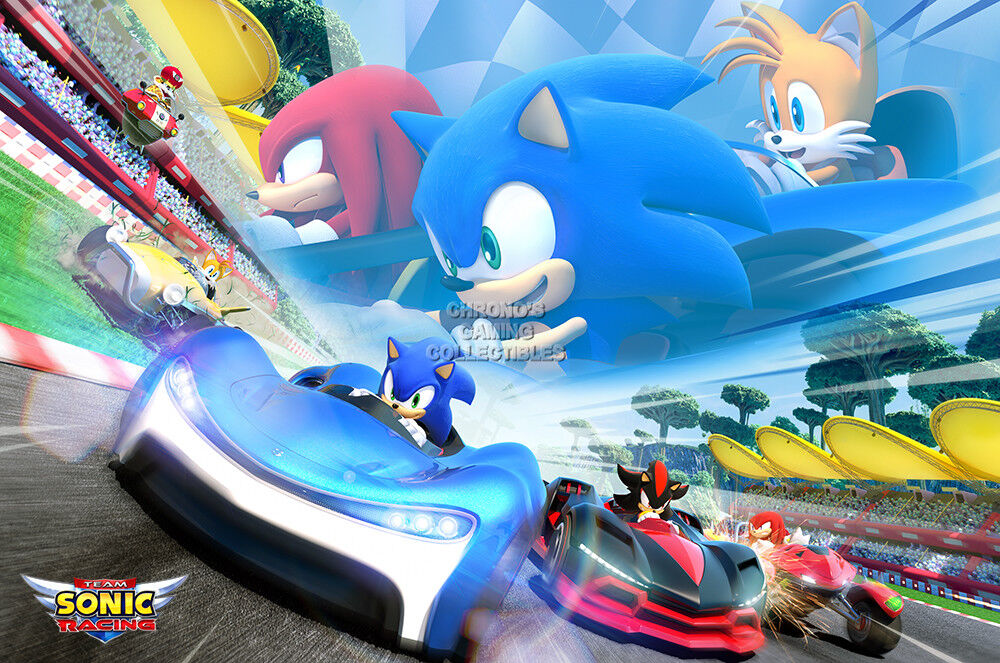 POSTER Sonic Team Racing PS4 XBOX ONE Switch Premium POSTER MADE IN USA ...