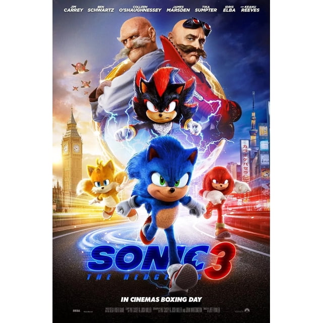 POSTER Sonic the Hedgehog 3 2024 Movie Poster (e)Shadow The Hedgehog ...