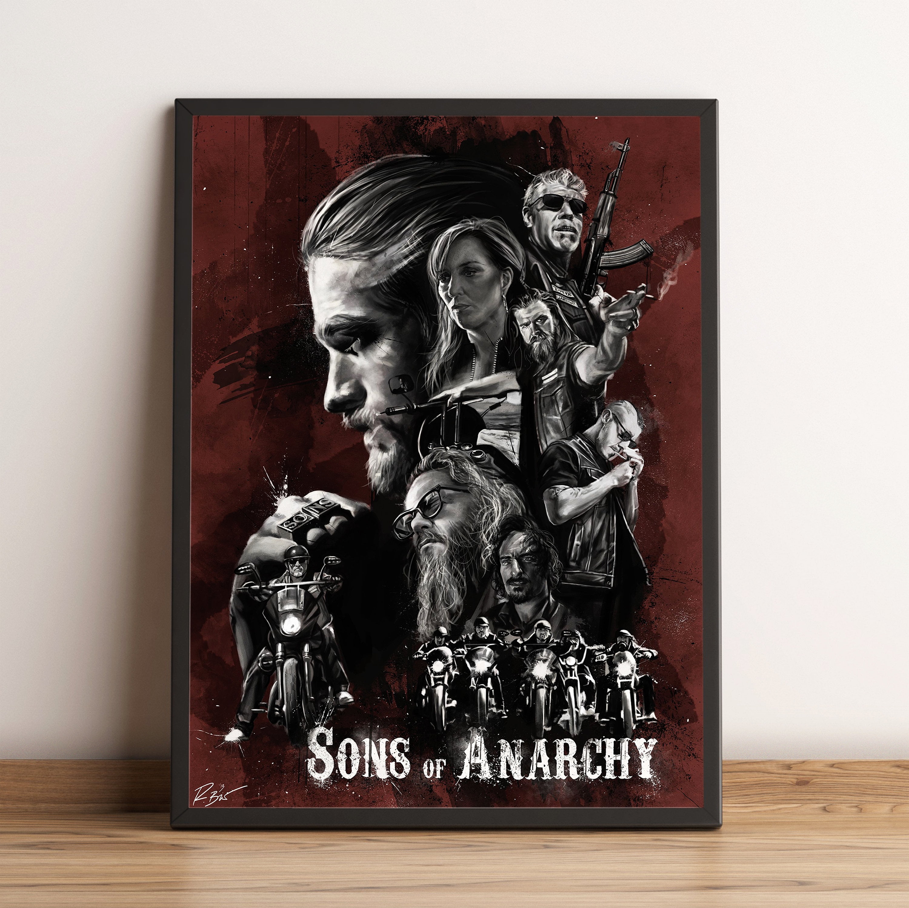 POSTER Sons of Anarchy Poster, Charlie Hunnam Wall Art, Katey Sagal Tv ...