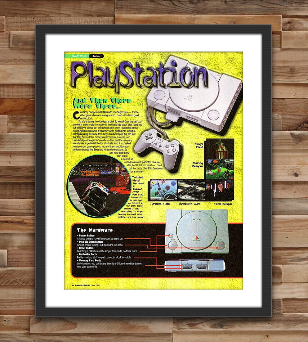 POSTER Sony Playstation PS1 Console Poster-12x18-UNFRAMED - Walmart.com