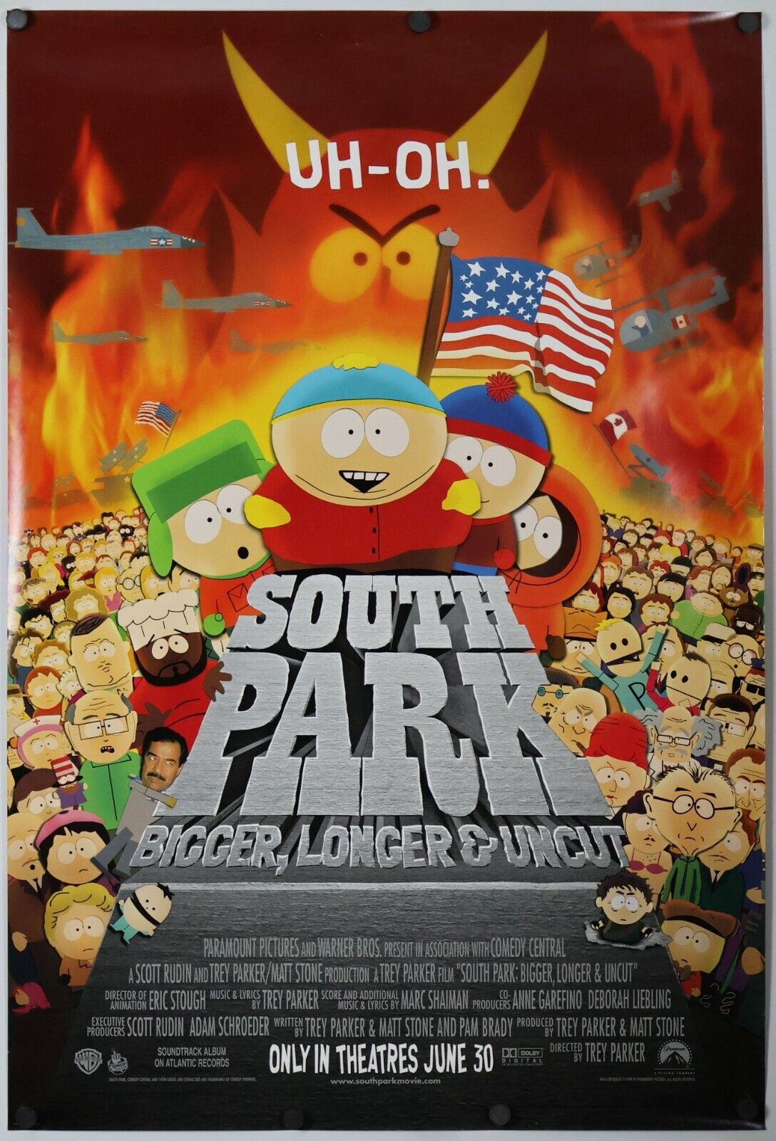 POSTER South Park Bigger, Longer & Uncut - original DS movie poster ...