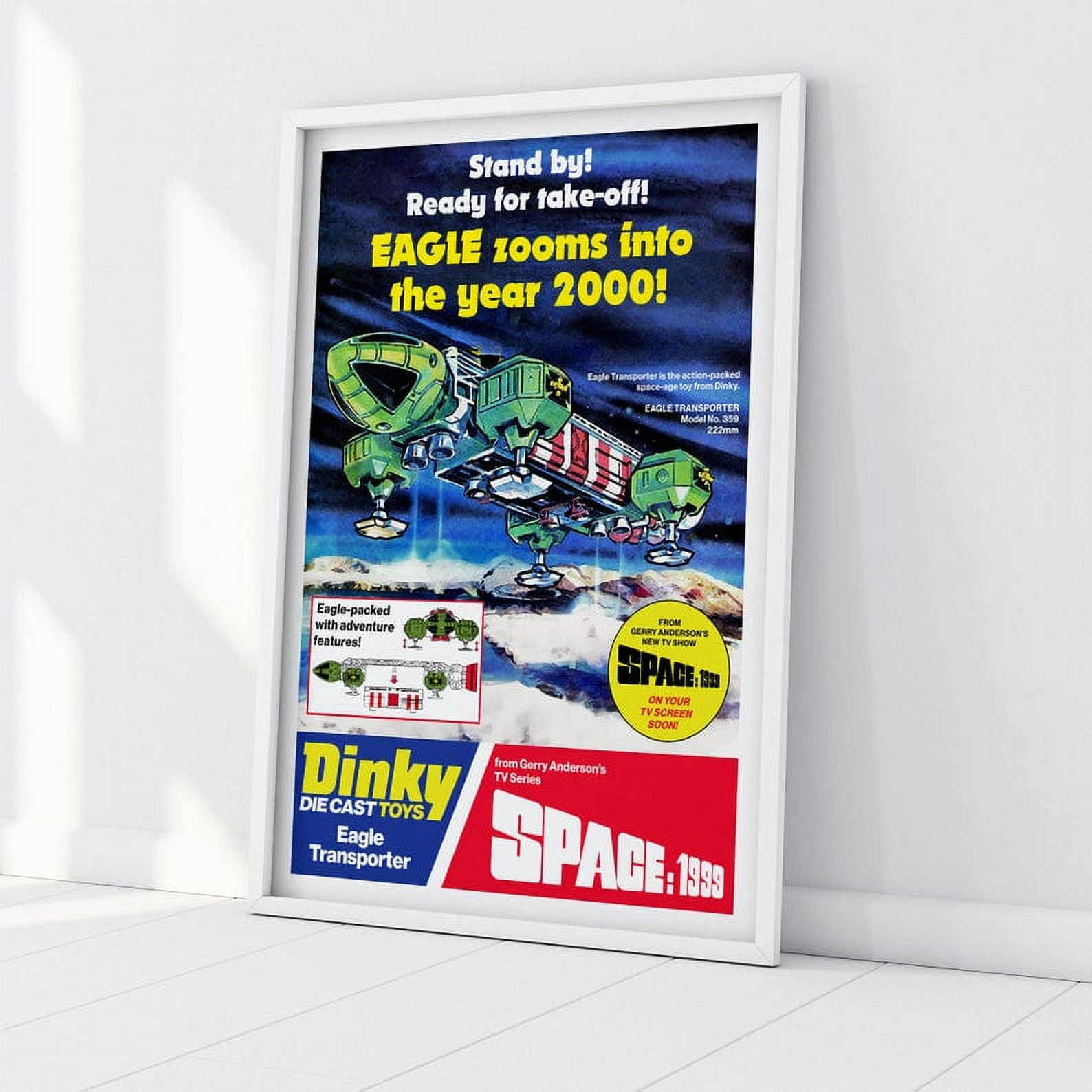 POSTER Space 1999 Eagle Transporter 359 Dinky Die Cast Toy Limited ...