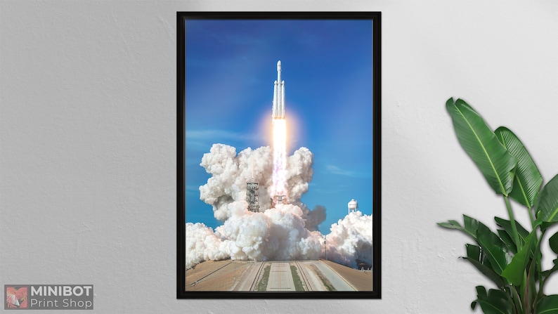 POSTER SpaceX Falcon Heavy Launch - Poster - Wall Art-UNFRAMED - Walmart.com