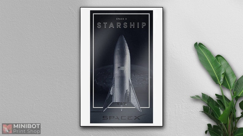 POSTER SpaceX - Starship Poster-UNFRAMED - Walmart.com