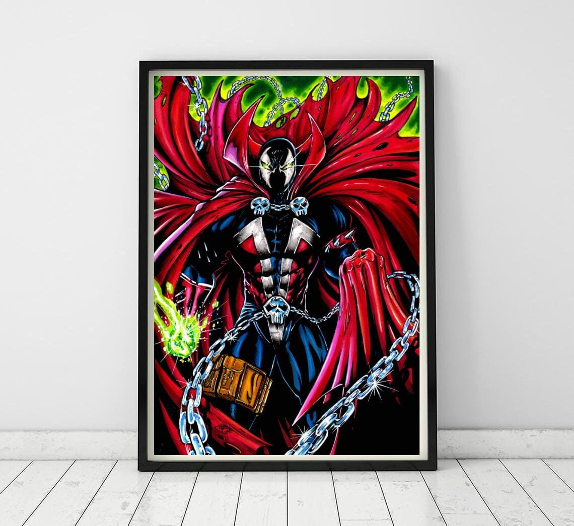 POSTER Spawn Todd Mcfarlane Poster Limited Edition Hand Drawn Print Room Decor Art Image Comics ...