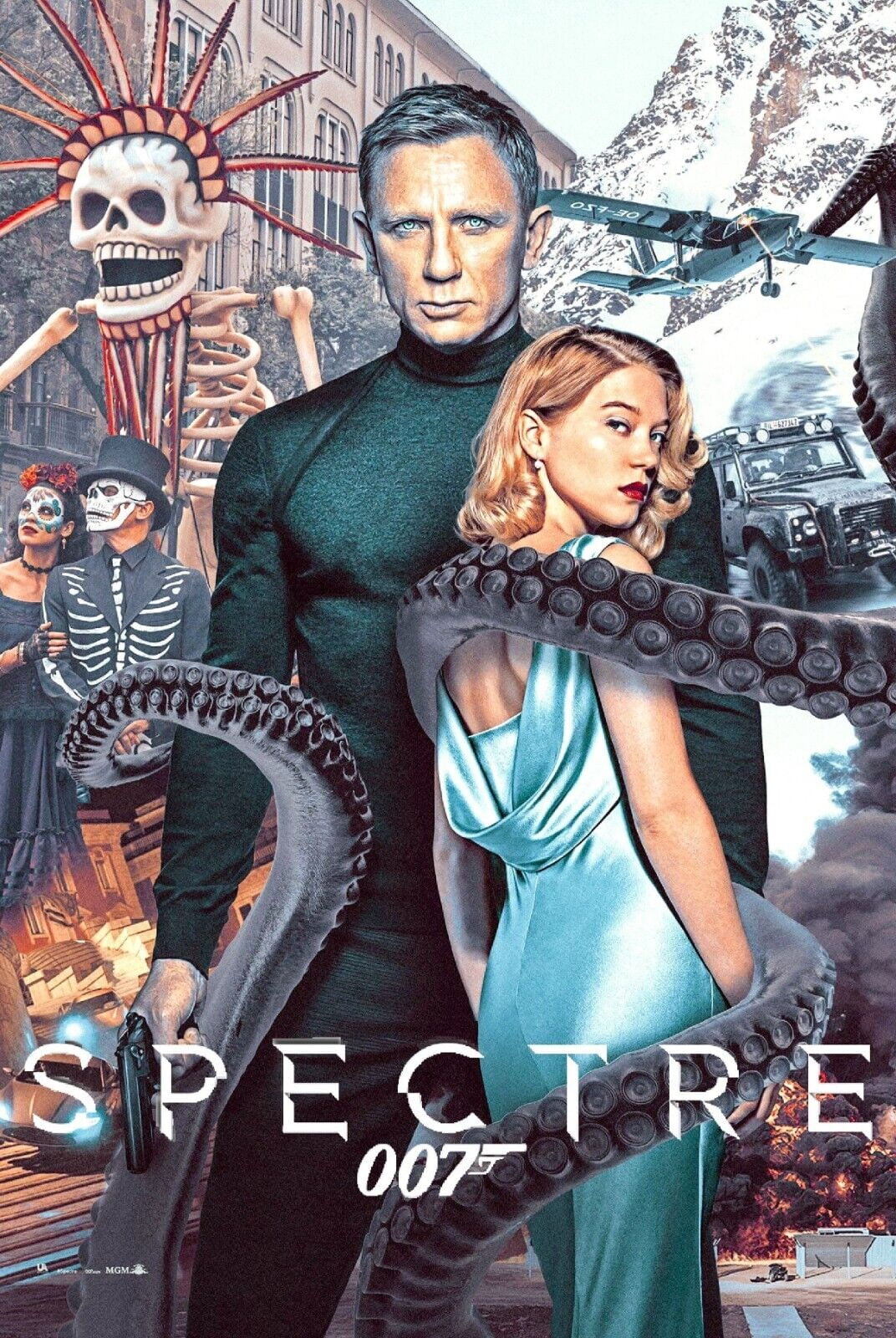 POSTER Spectre Movie Poster Sign [A] Daniel Craig James Bond 007-24x36 ...