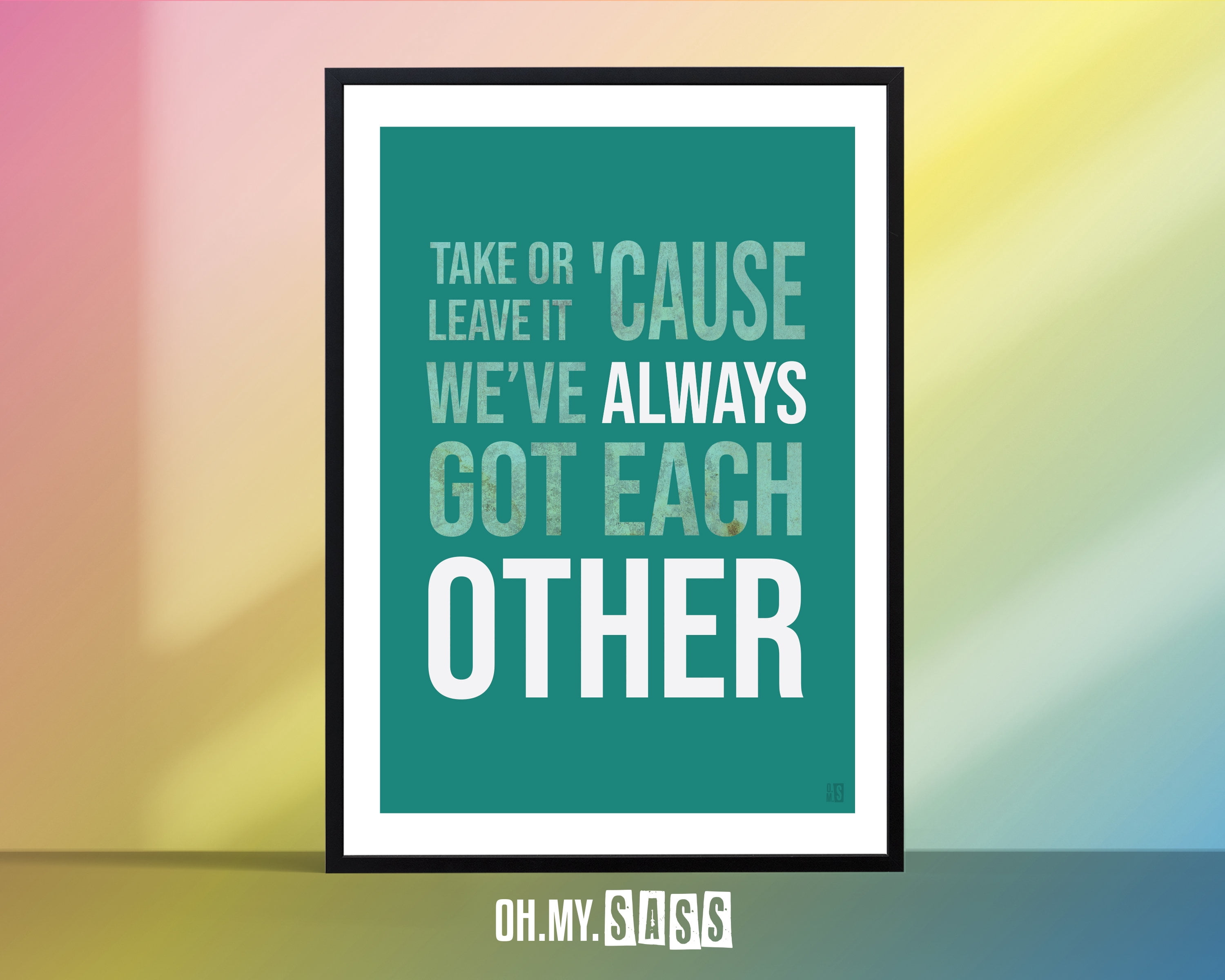 POSTER Spice Girls Song Lyric Print | Colourful Fun Poster | Quirky ...