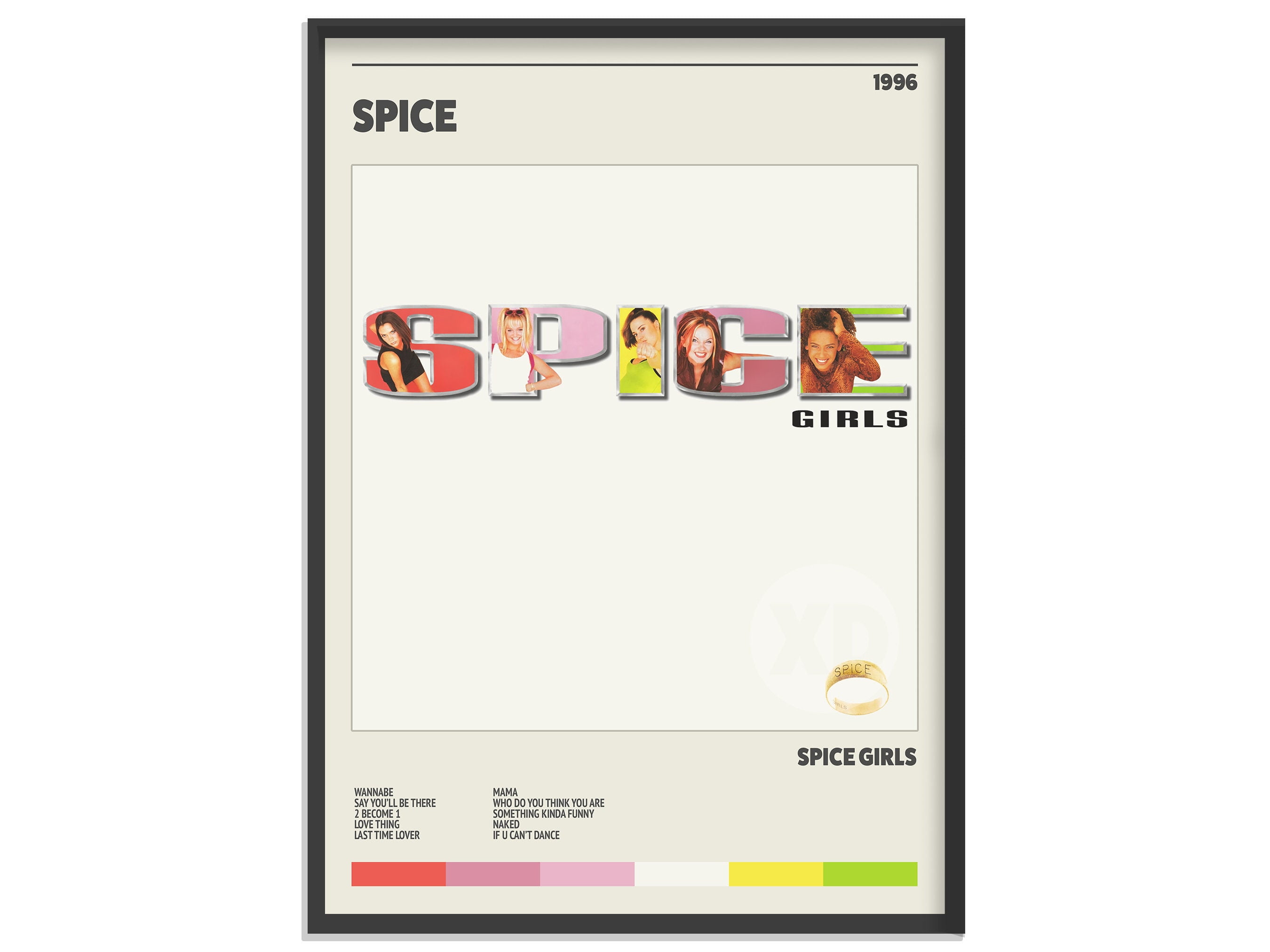 POSTER Spice Girls - Spice - Retro Album Print | Music Poster - Matte ...