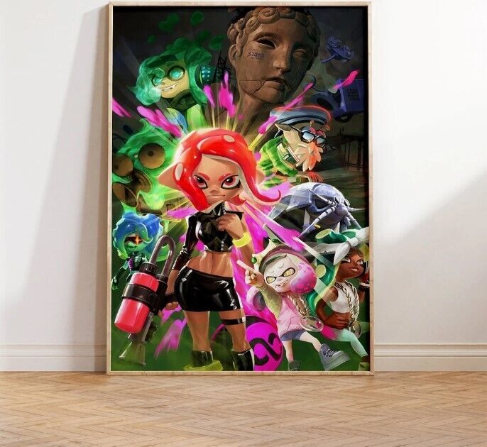 POSTER Splatoon Game Poster, Video Game Art Print, Kids Room Wall Decor ...
