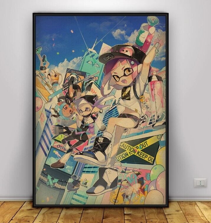 POSTER Splatoon Game Poster, Video Game Art Print, Kids Room Wall Decor ...