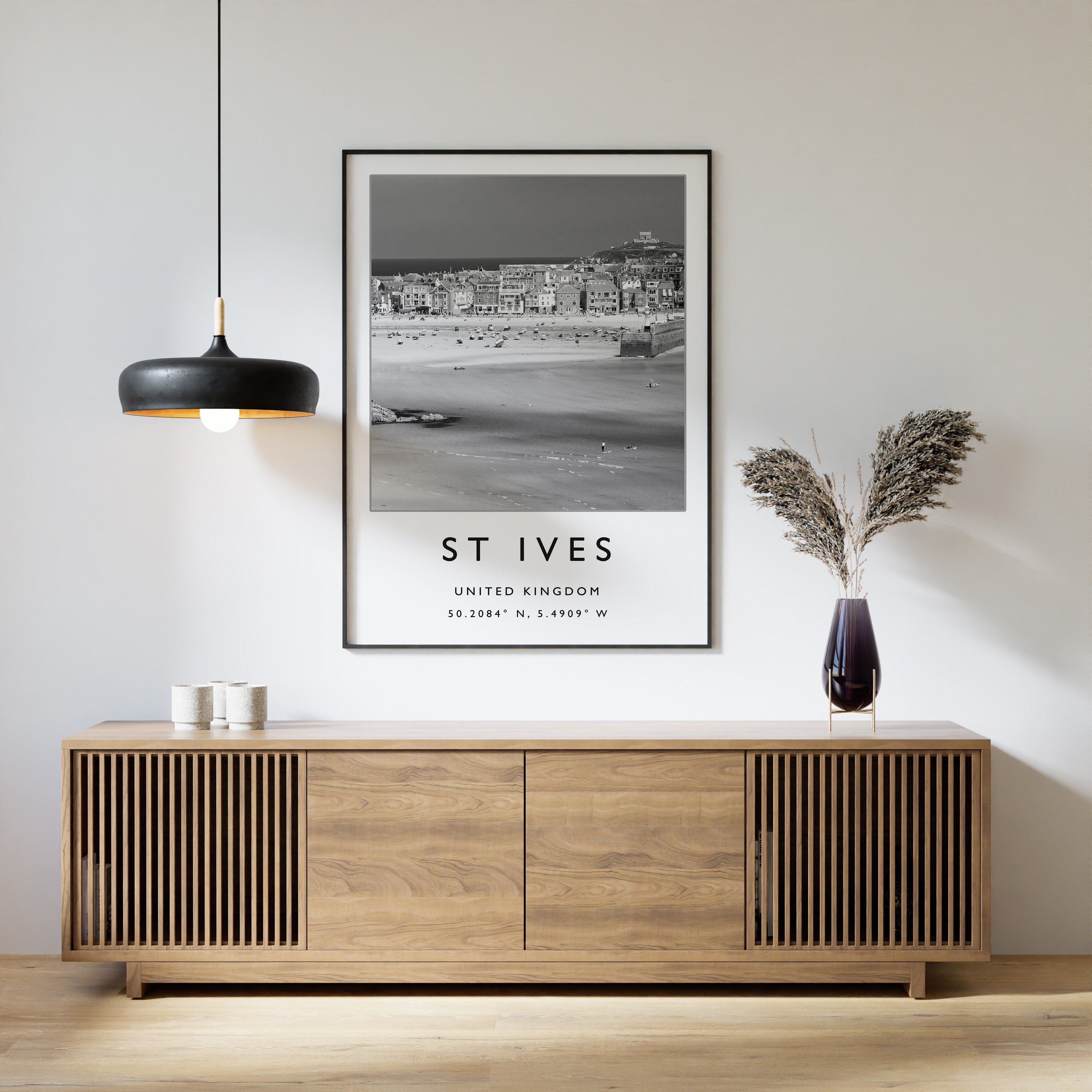 POSTER St Ives Travel Print, St Ives Cornwall Travel Poster, English ...