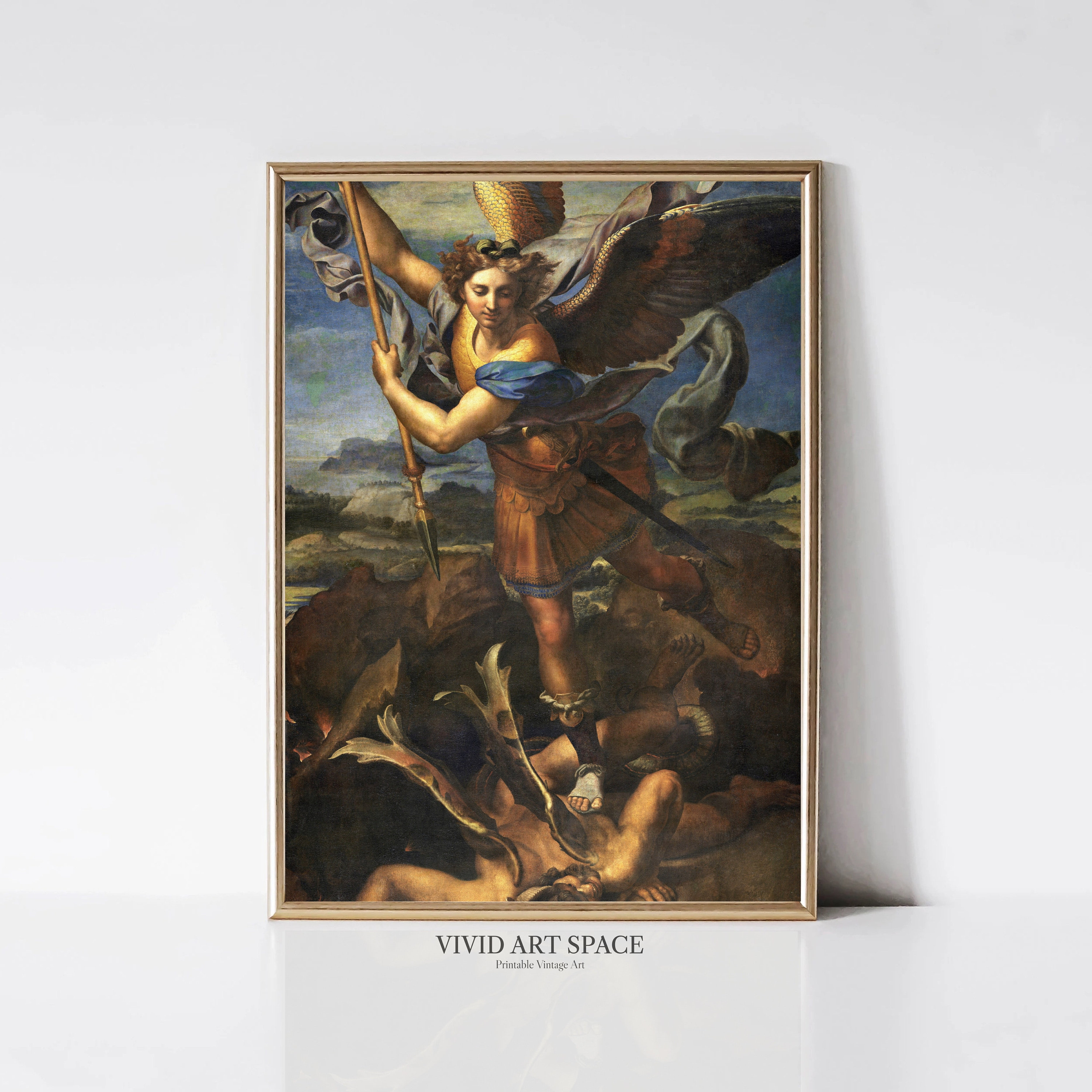 POSTER St. Michael Vanquishing Satan, Raphael | Renaissance Art ...