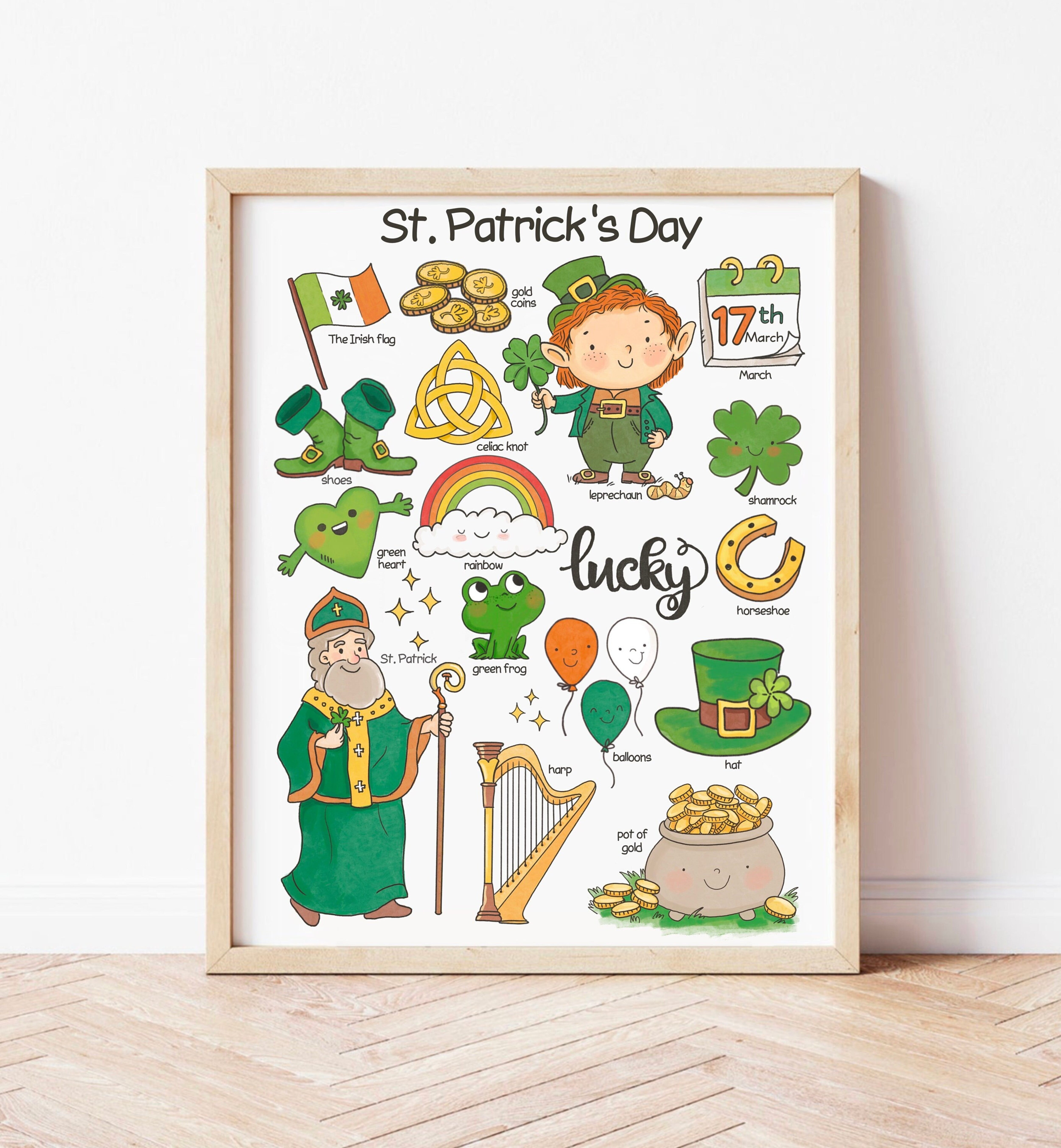 POSTER St Patricks Day Poster Homeschool Prints Educational Posters for ...