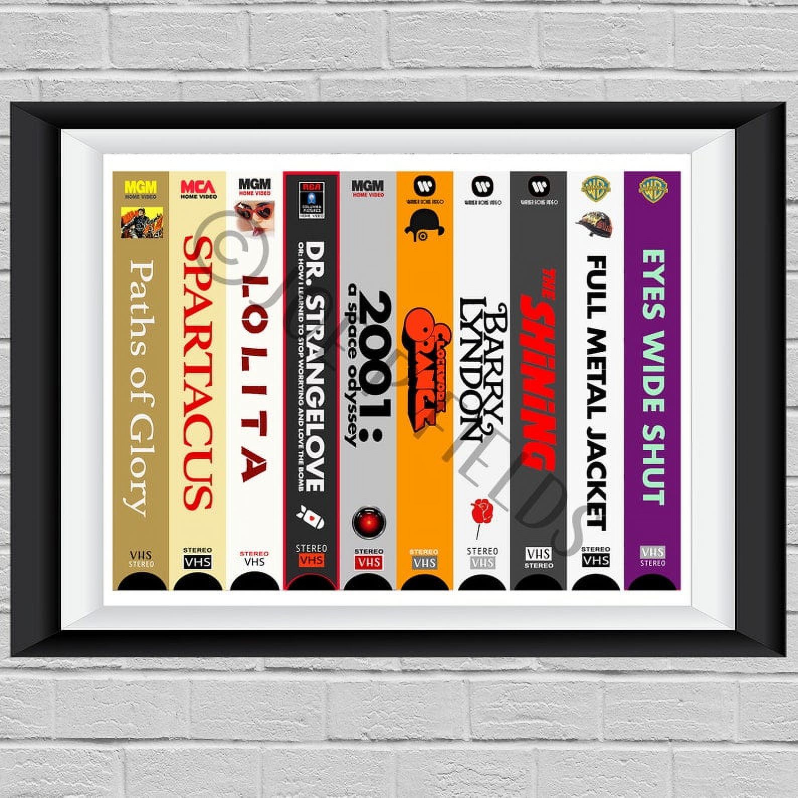 POSTER Stanley Kubrick "Directed by" VHS Print - 2001 Clockwork Orange Full Metal Jacket The ...