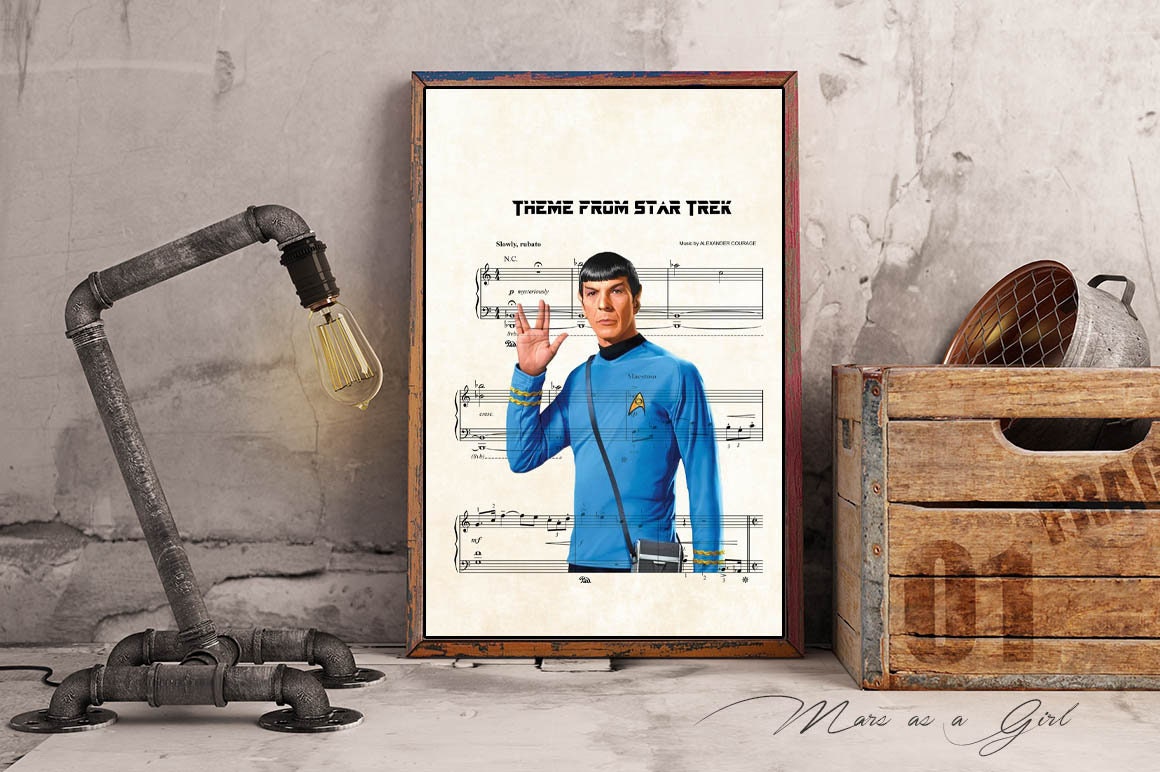 POSTER Star Trek, Spock Art, Music Sheet Print-UNFRAMED - Walmart.com