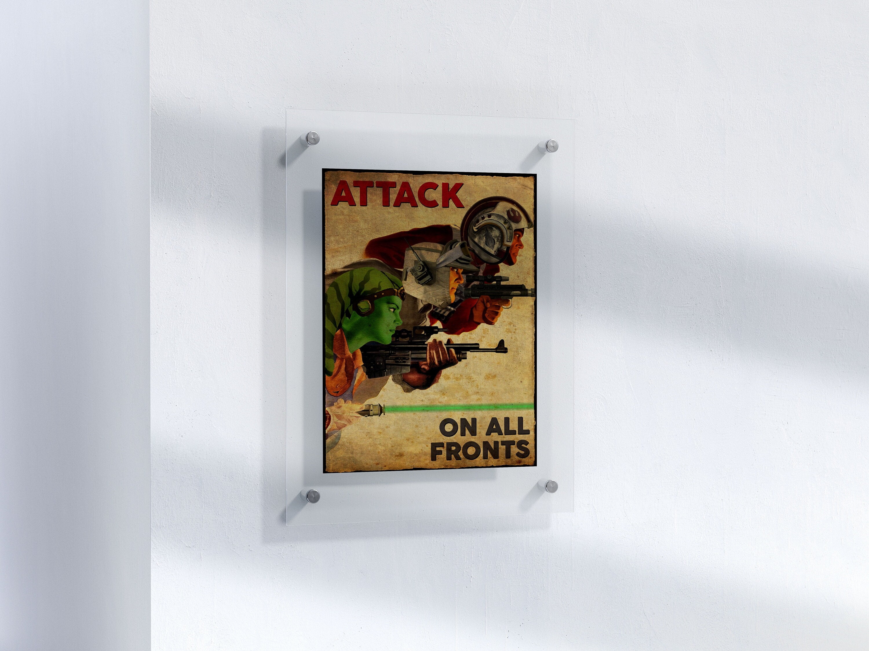 POSTER Star Wars Inspired Rebel Alliance Propaganda - Attack on all ...