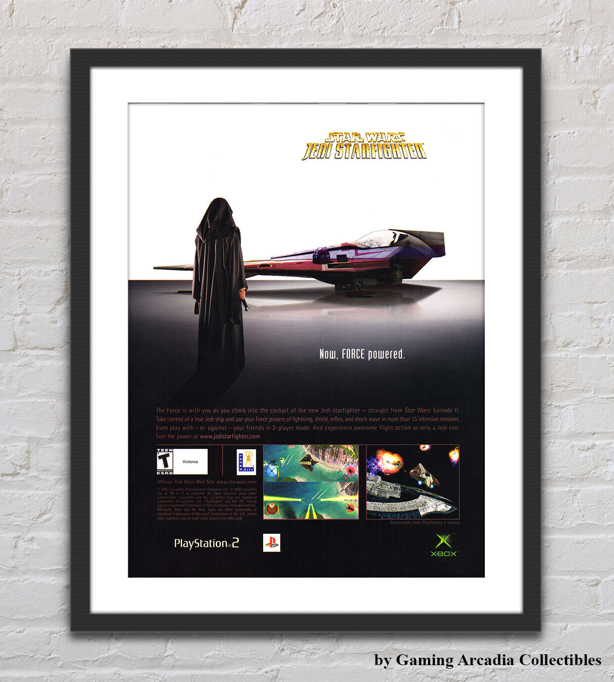 POSTER Star Wars Jedi Starfighter PS2 XBOX Poster-12x18-UNFRAMED ...