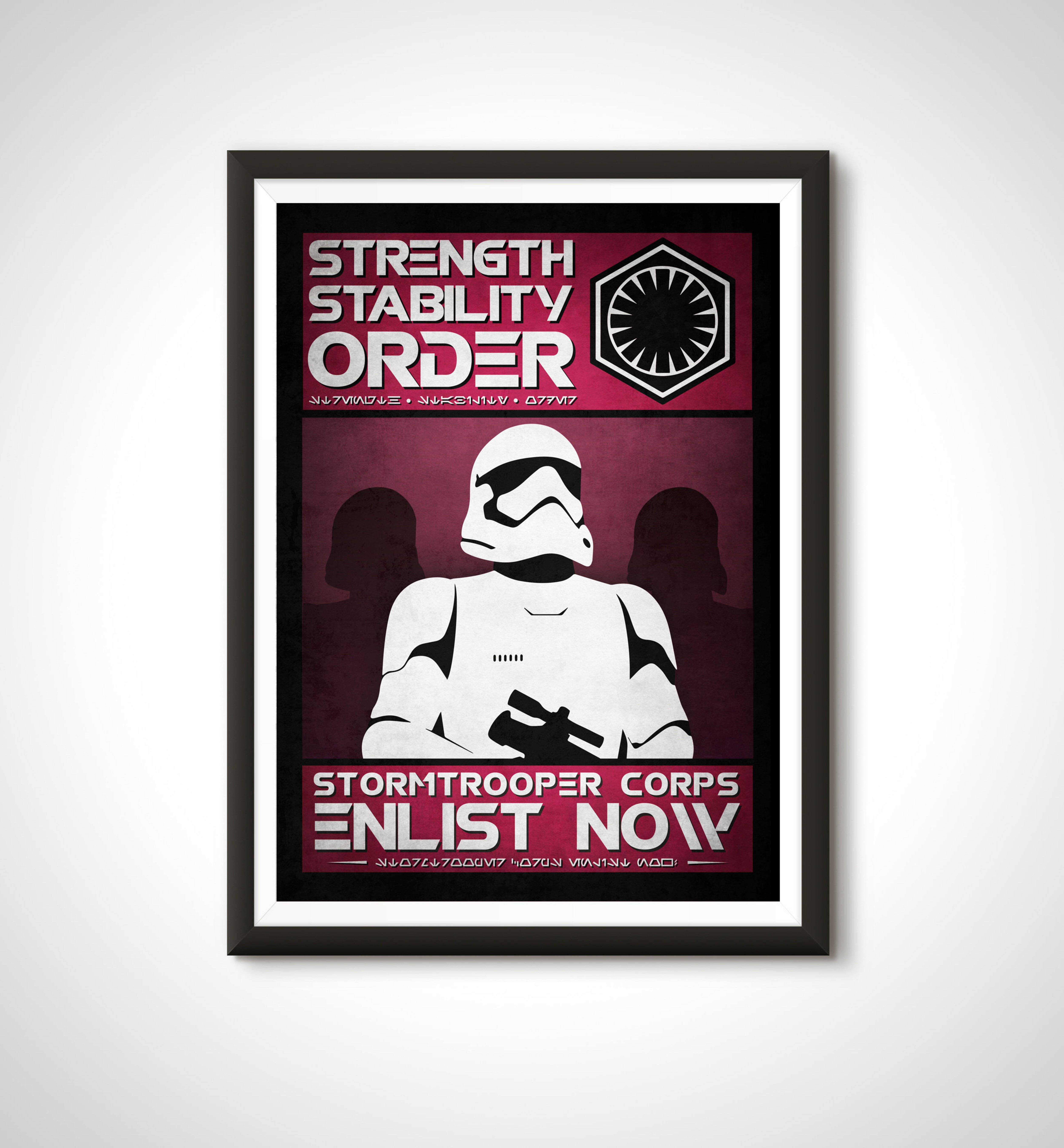 POSTER Star Wars Movie Poster First Order Propaganda Stormtrooper ...