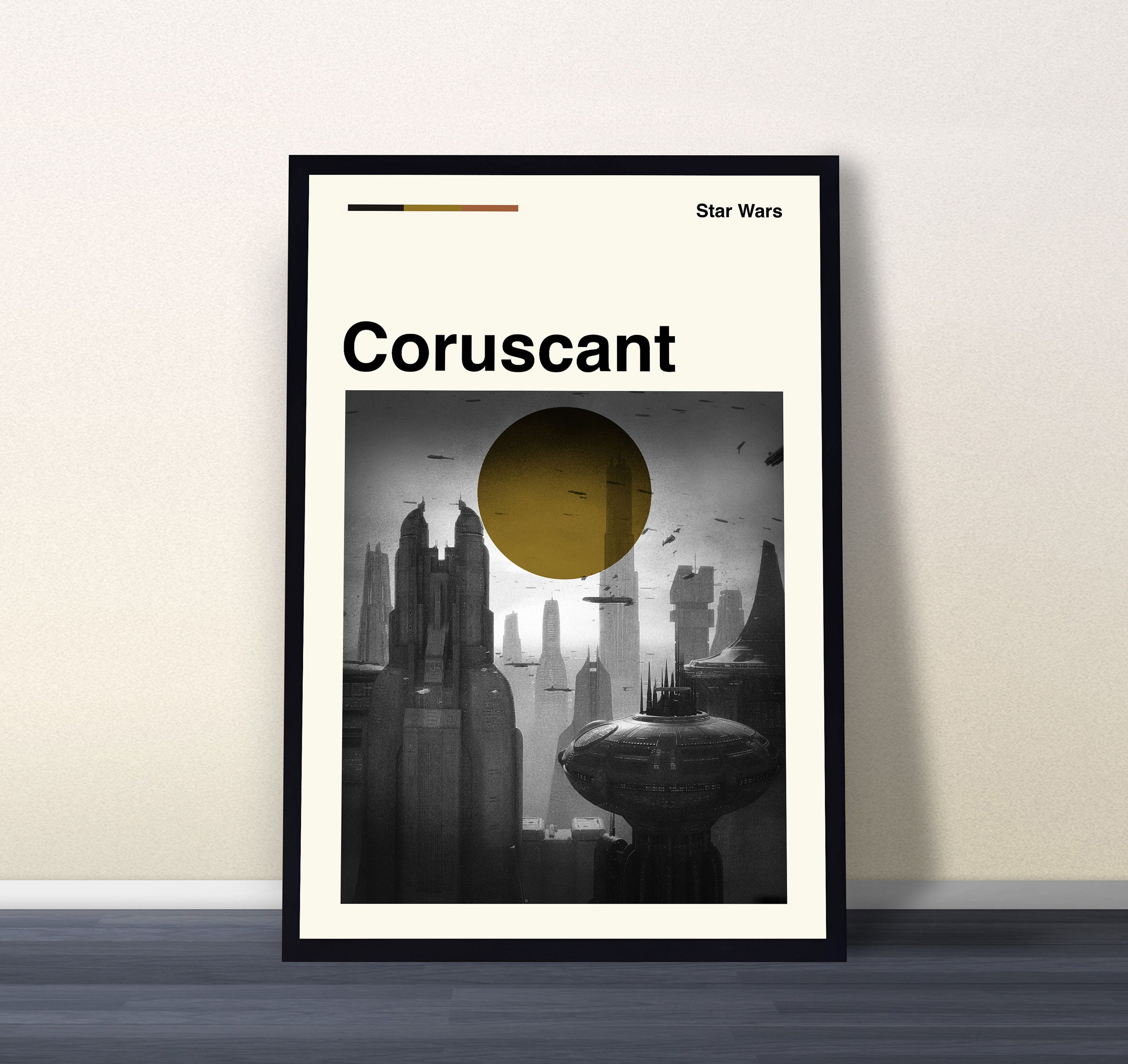 POSTER Star Wars Poster, Coruscant Poster, Coruscant Movie Poster ...