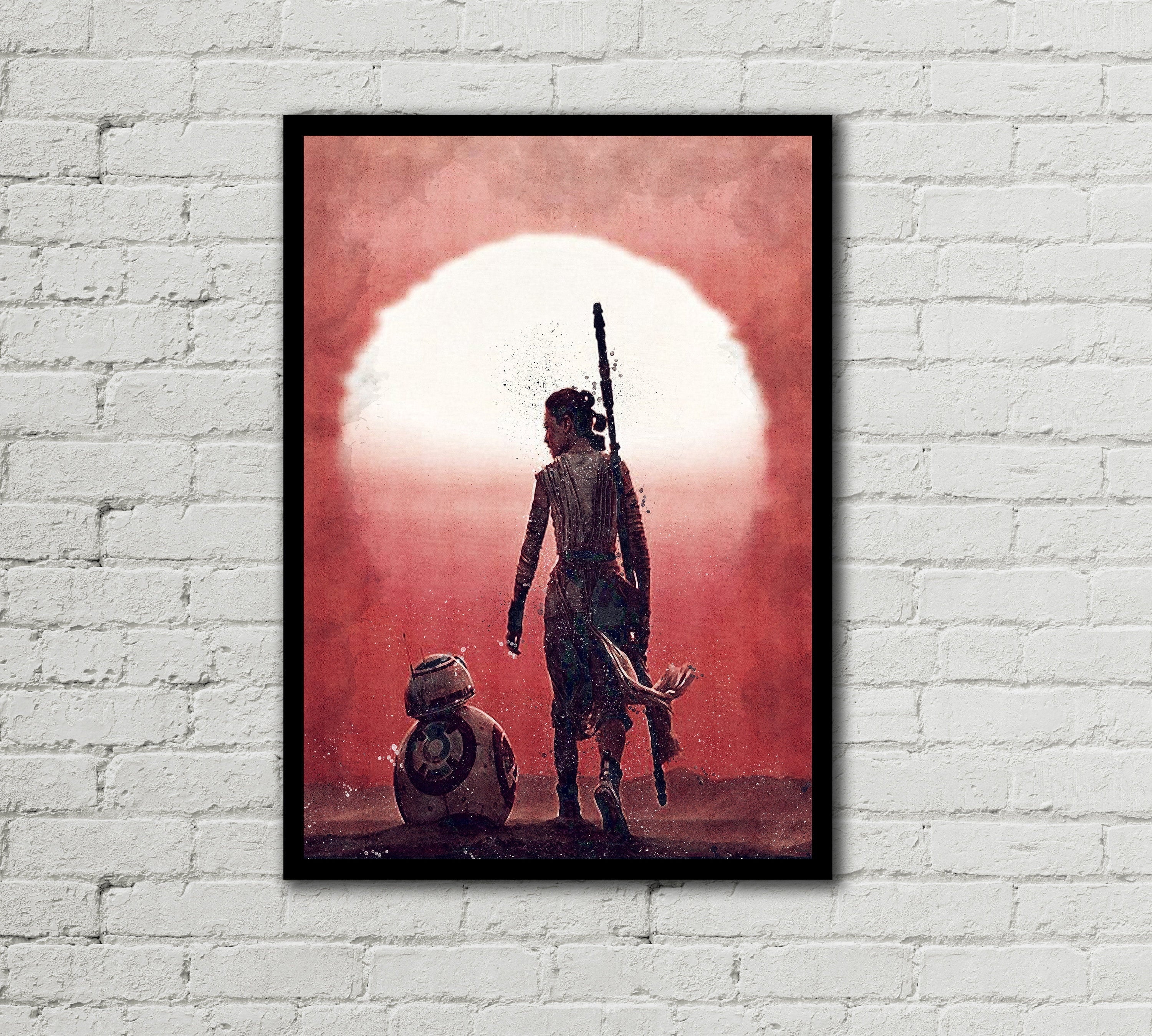 POSTER Star Wars Poster - Rey Poster - BB8 Poster - Star Wars Print ...