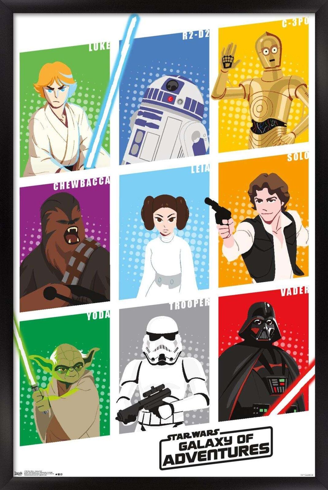 POSTER Star Wars: Saga - Galaxy Grid Poster-8x12-UNFRAMED - Walmart.com