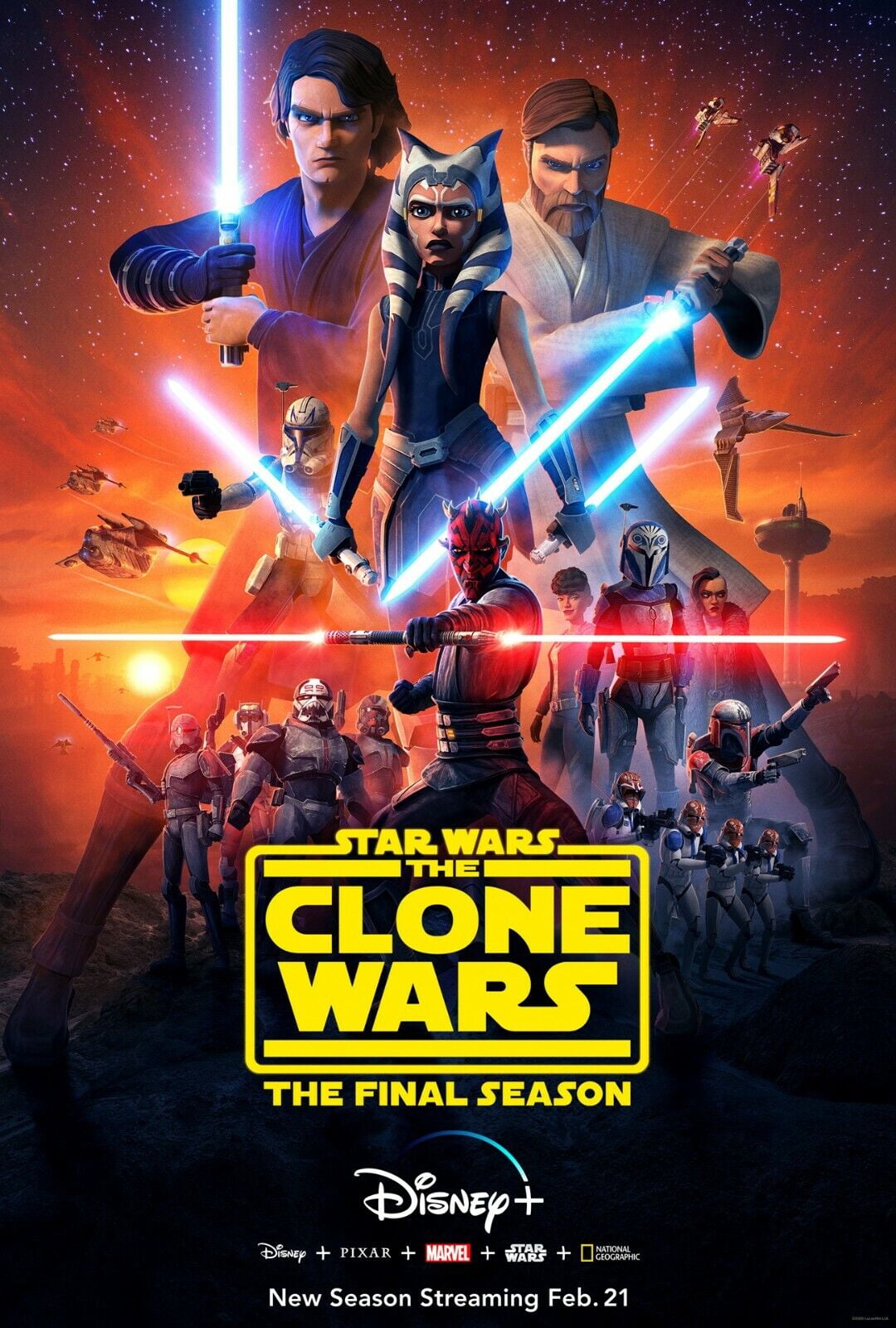 POSTER Star Wars The Clone Wars poster (a) --16x24-UNFRAMED - Walmart.com