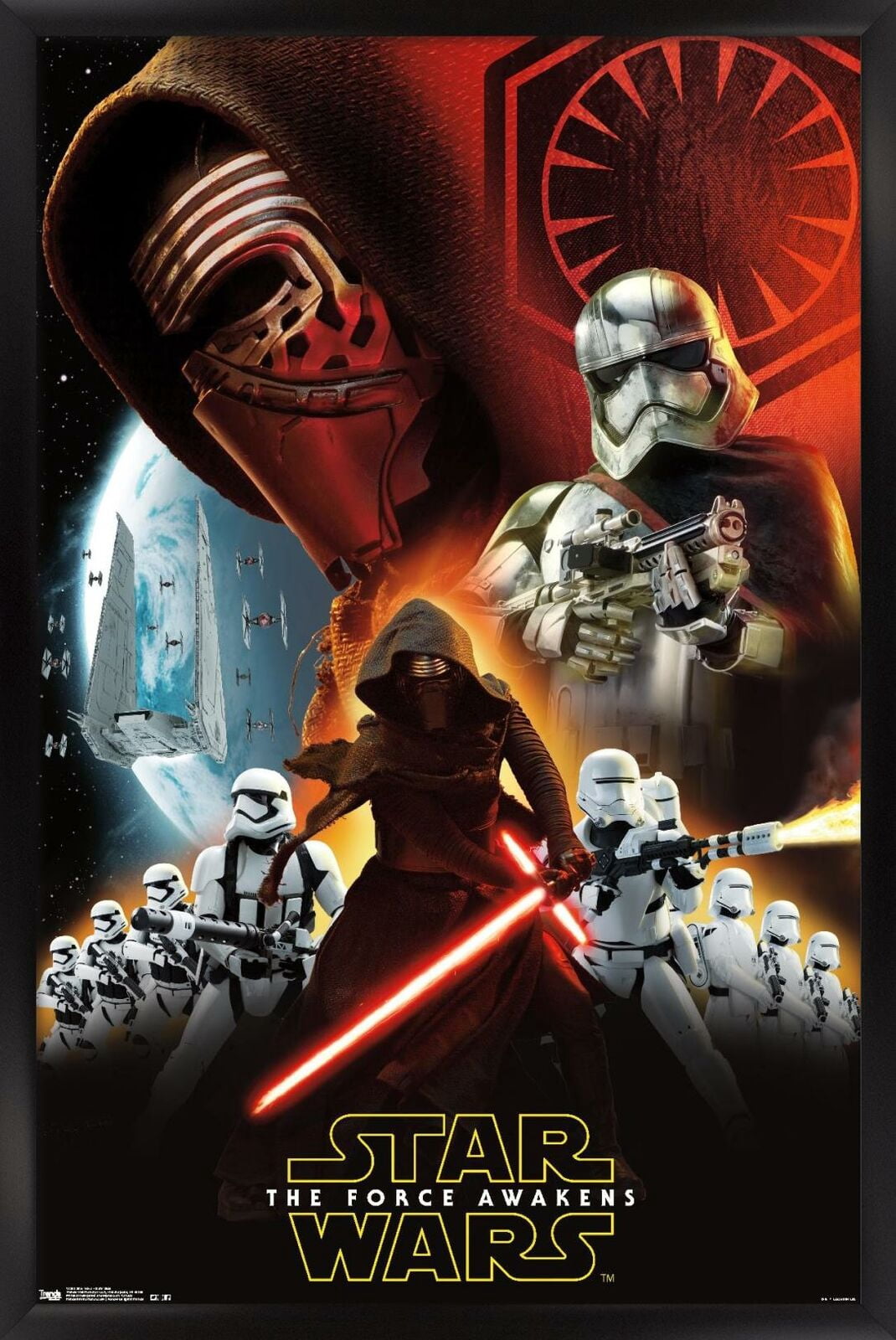 POSTER Star Wars: The Force Awakens - Dark Side Poster-12x18-UNFRAMED ...