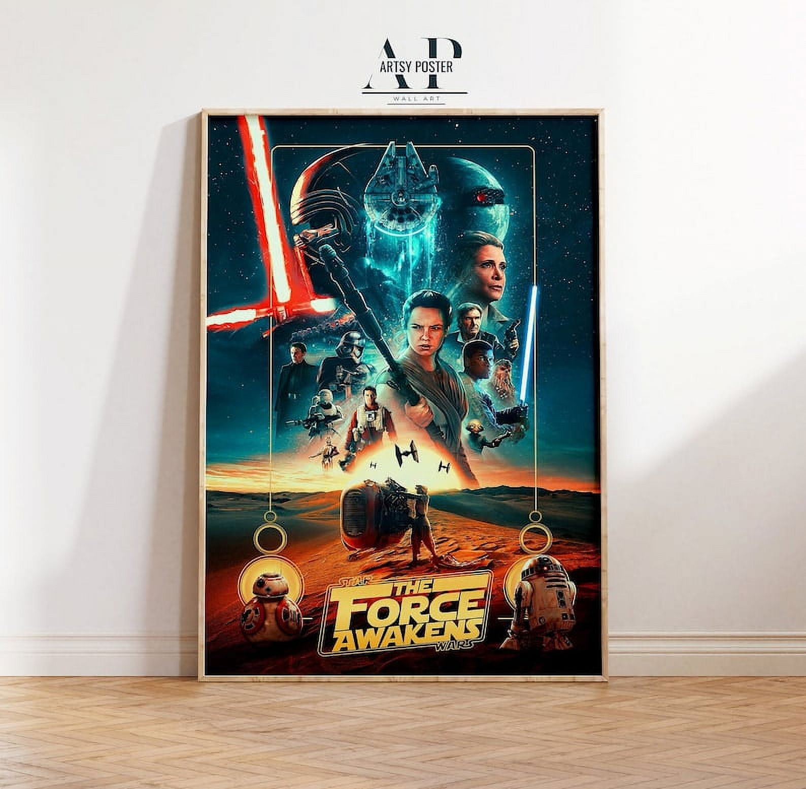 POSTER Star Wars The Force Awakens Poster - Epic Space Saga Print ...