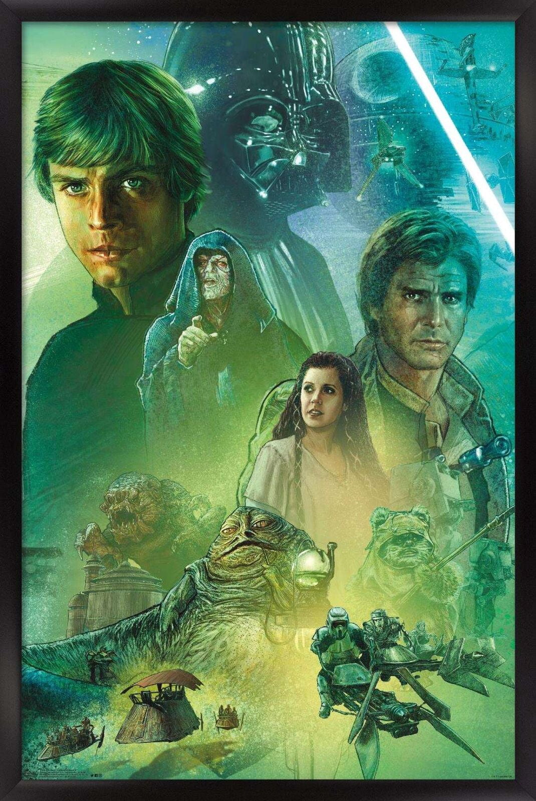 POSTER Star Wars: The Return Of The Jedi - Celebration Mural Poster ...