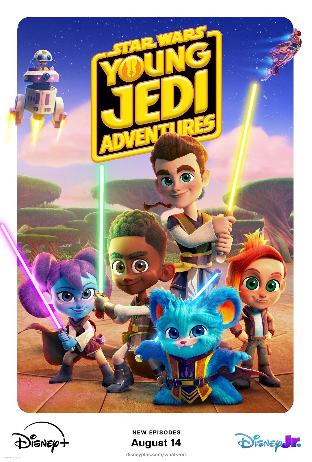 POSTER Star Wars Young Jedi Adventures TV Series PREMIUM POSTER MADE IN USA-16x24-UNFRAMED ...