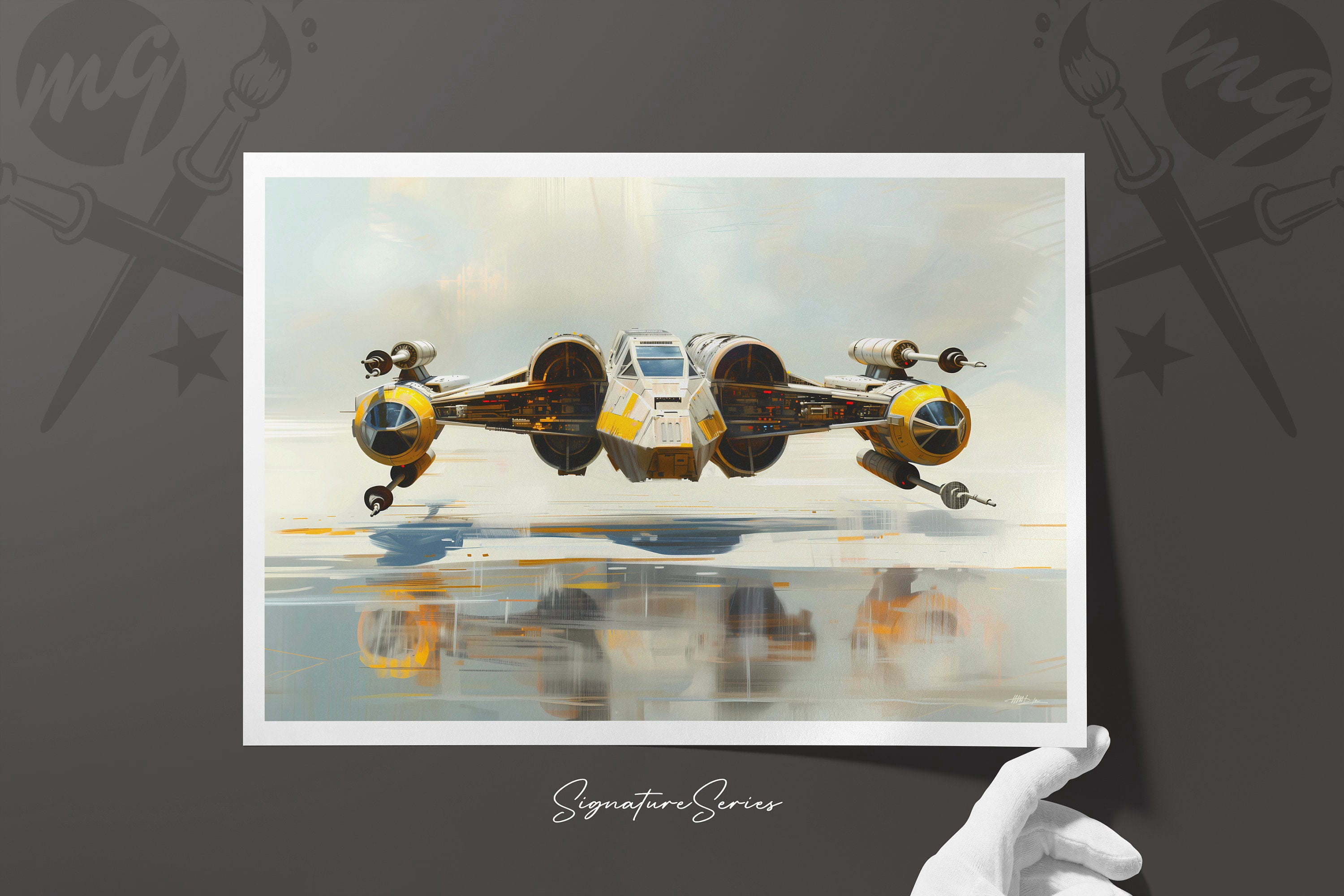 POSTER Star Wars inspired Sci-Fi Art, Limited Edition Signature Series ...