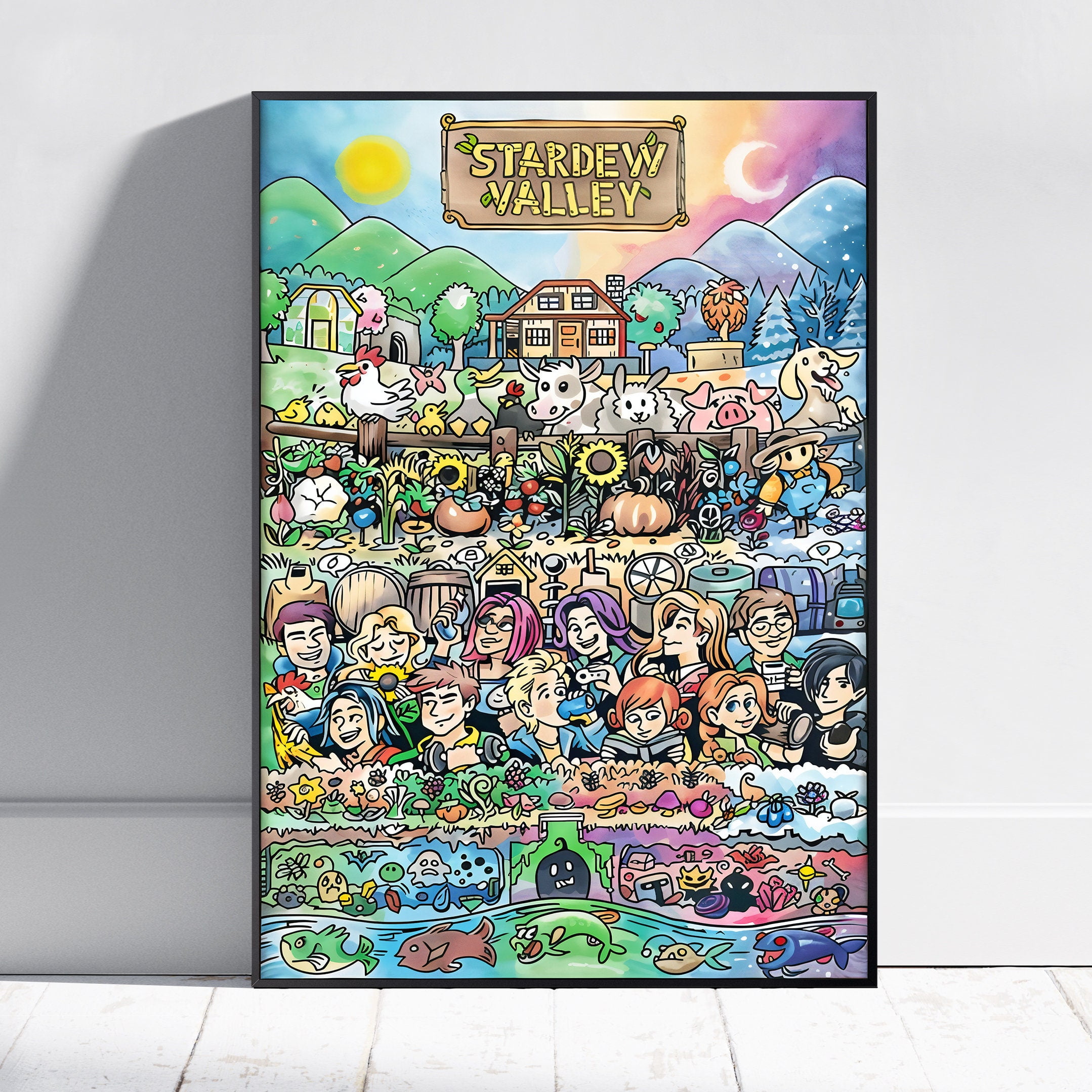 POSTER Stardew Valley Poster, Farm Life Game Wall Art, Game Poster Gift ...