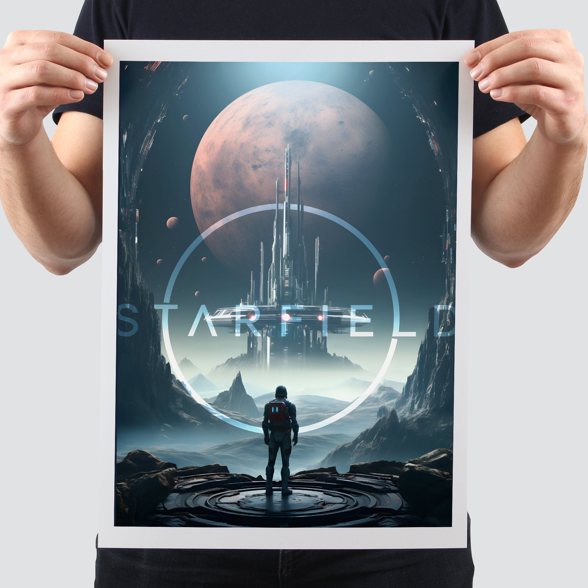 POSTER Starfield game poster, Space art, geek Game art, Wall Decor ...