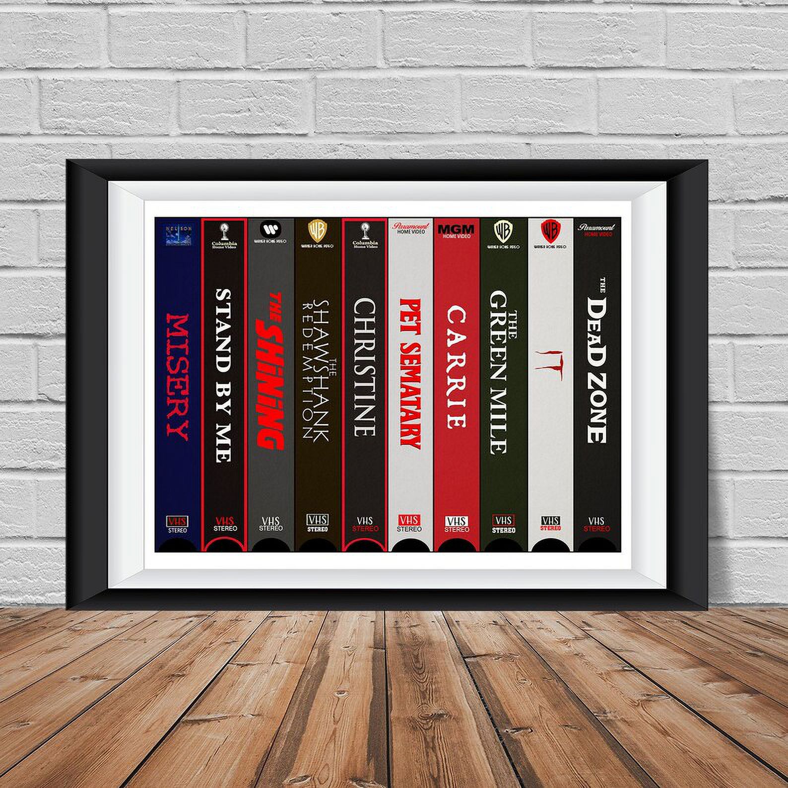 POSTER Stephen King "best of" VHS Original Art Print - Horror master ...