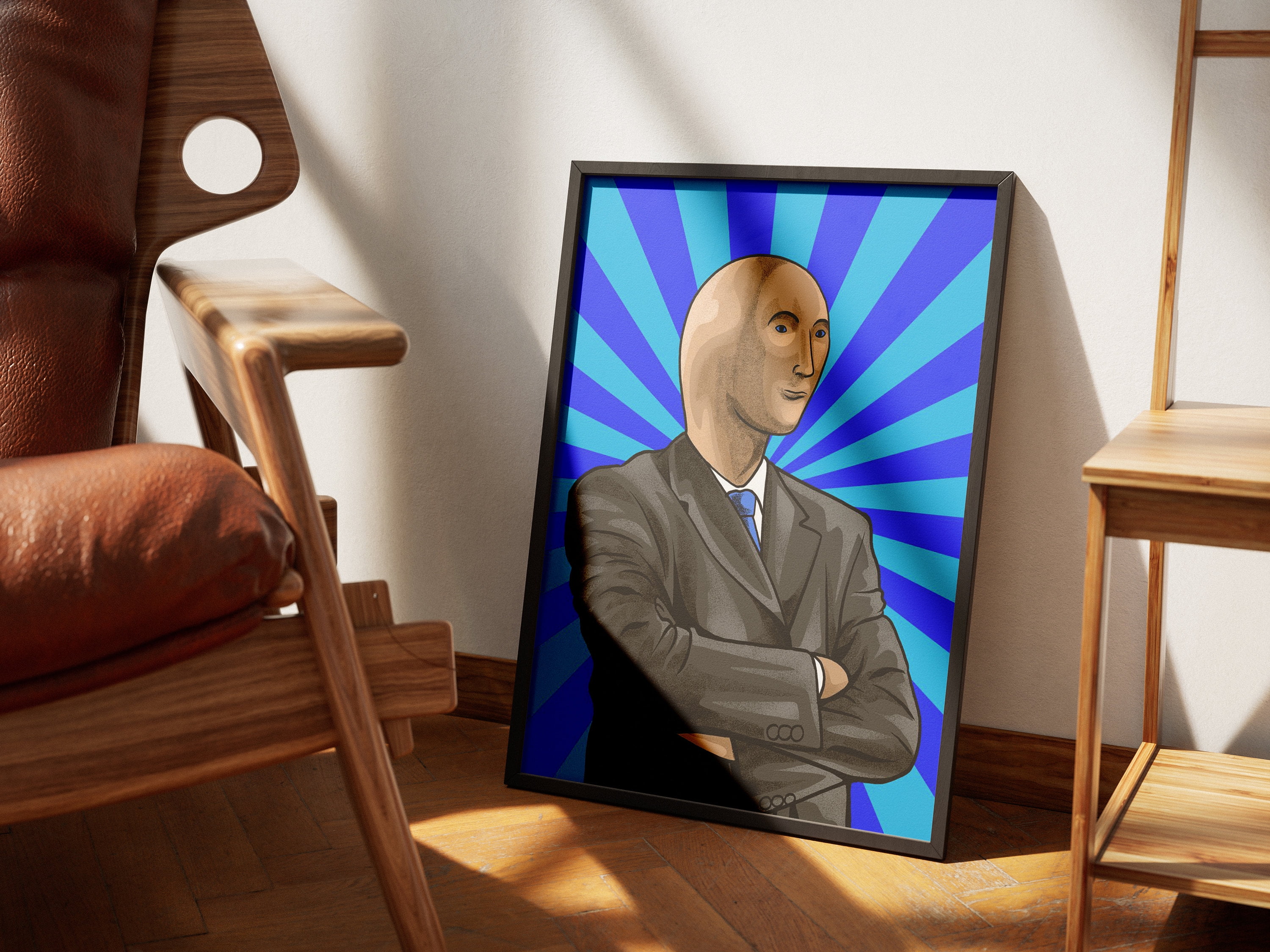 POSTER Stonks Guy Meme Funny Memes Poster Funny Memes Funny Present ...