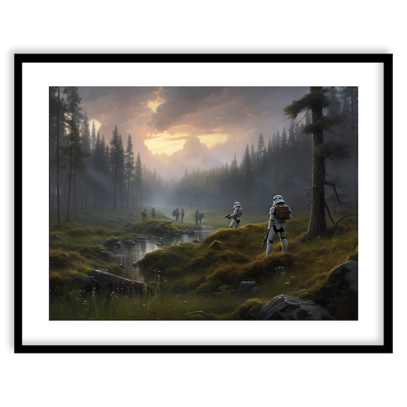 POSTER Stormtrooper | Star Wars Inspired Classic Landscape | Vintage ...
