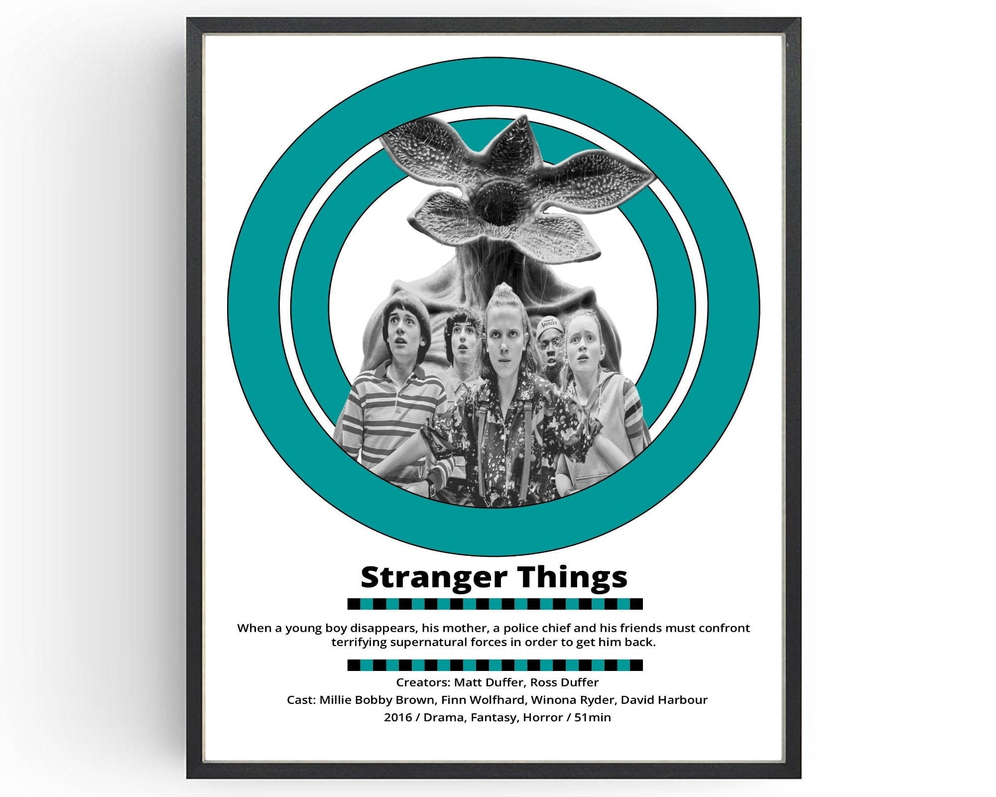 POSTER Stranger Things Poster - Millie Bobby Brown Poster Eleven Art ...