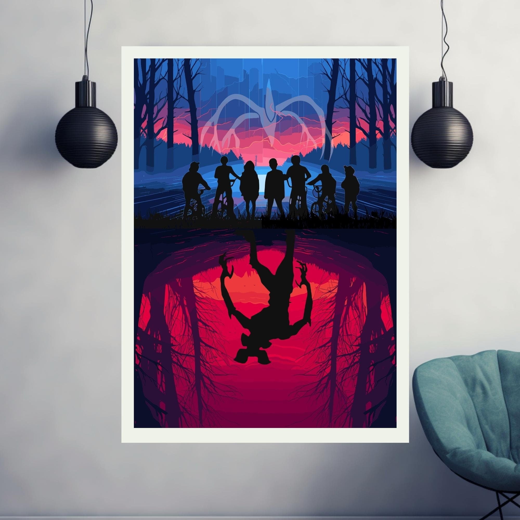 POSTER Stranger Things poster, Movie Poster, Minimalist, Film Poster ...