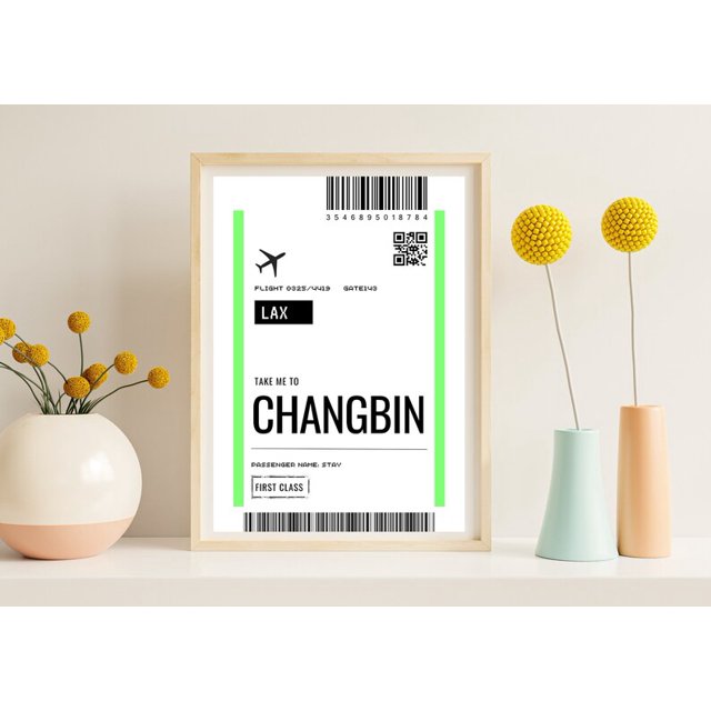 POSTER Stray Kids Changbin Art, SKZ Poster Poster, Boarding Pass Art ...