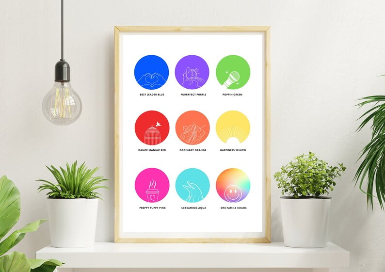POSTER Stray Kids Colours Art, SKZ As Colours, Poster, SKZ Poster ...