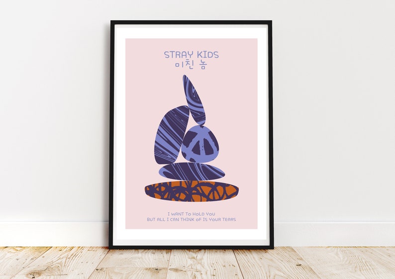 POSTER Stray Kids Ex Poster Poster, SKZ Wall Art Print ë¯¸ì¹œ ë†ˆ, Kpop ...