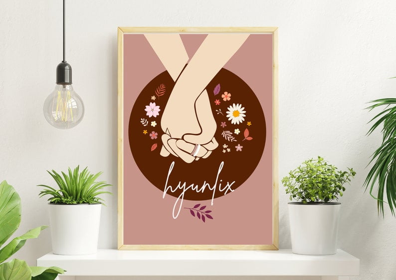 POSTER Stray Kids Hyunlix Art Poster, SKZ Hyunjin and Felix Poster ...