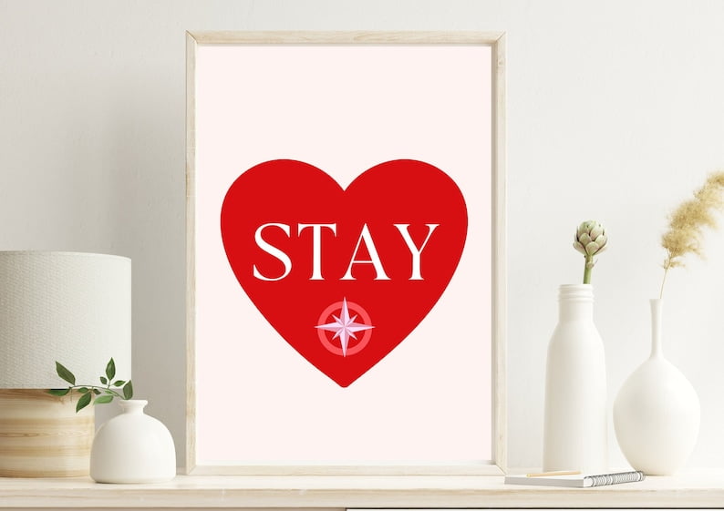 POSTER Stray Kids Stay Fandom Art, Poster, SKZ Stay Poster with Heart ...