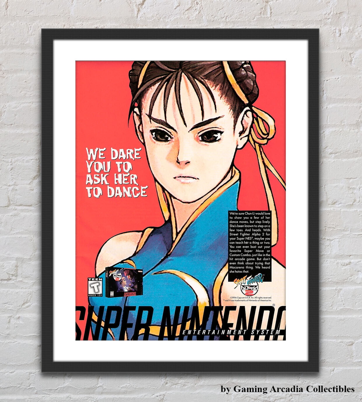 POSTER Street Fighter Alpha 2 SNES Chun-Li Poster-24x36-UNFRAMED ...