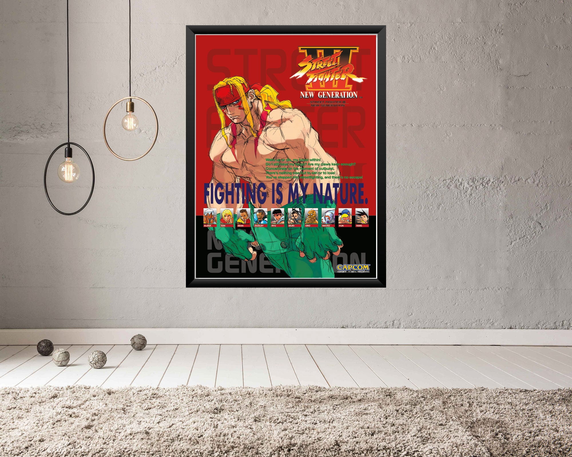 POSTER Street Fighter III New Generation Arcade Video Game Poster ...